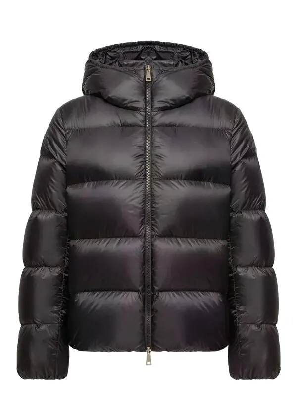 Moncler Quilted Hooded Puffer Jacket - Black