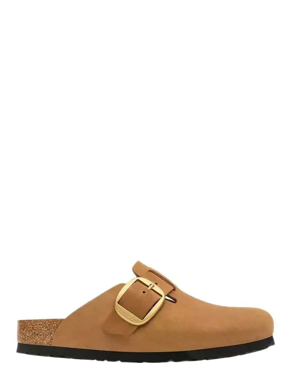 BIRKENSTOCK Big-buckle Leather Sandals - Brown