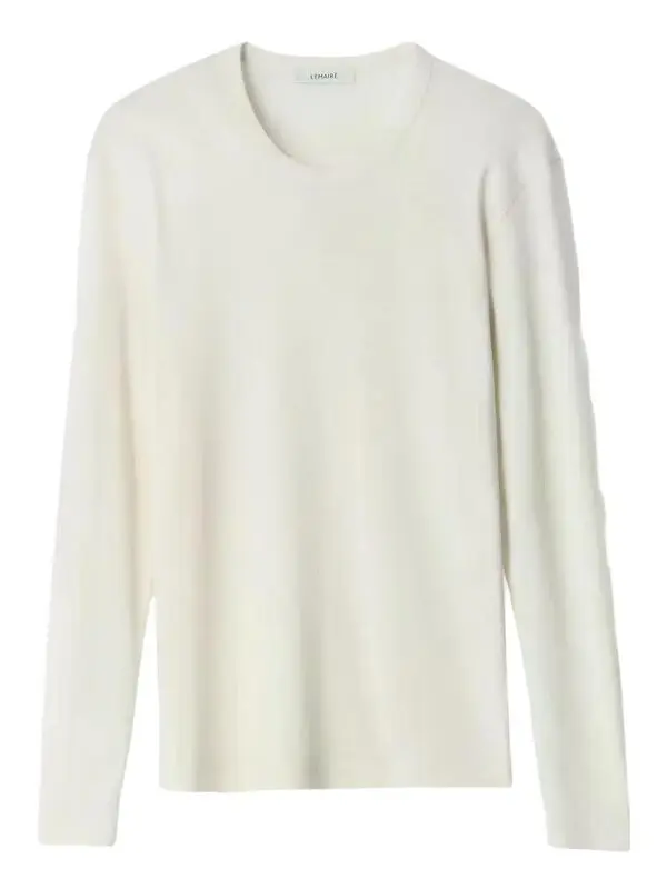 LEMAIRE Rib Long-sleeve Top In Jersey - Neutrals