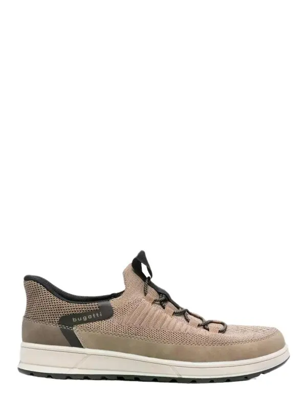 BUGATTI Mesh-knit Lace-up Sneakers - Neutrals