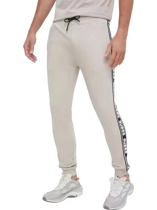 Guess Logo-tape Track Pants - Neutrals
