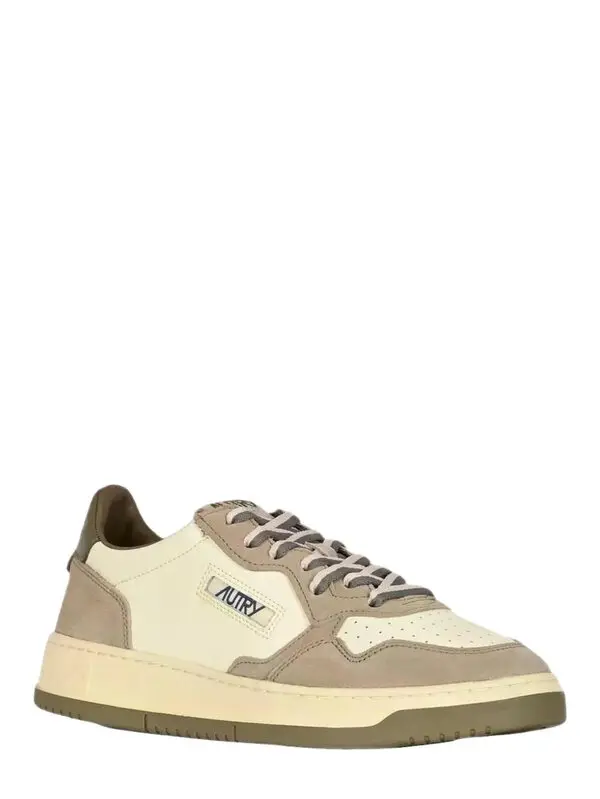 AUTRY Medalist Perforated Panelled Sneakers - Neutrals