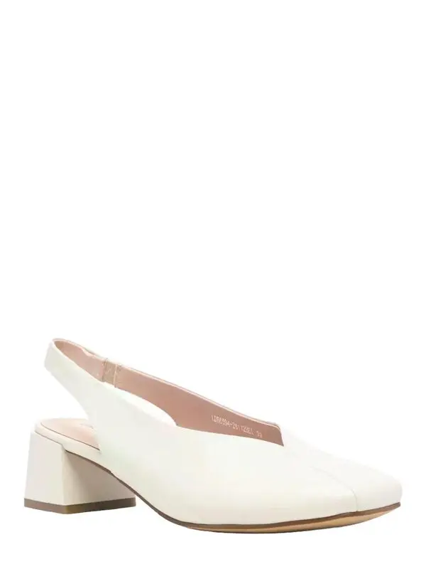 LINDA BAUMANN Slingback Block-heel Pumps - Neutrals