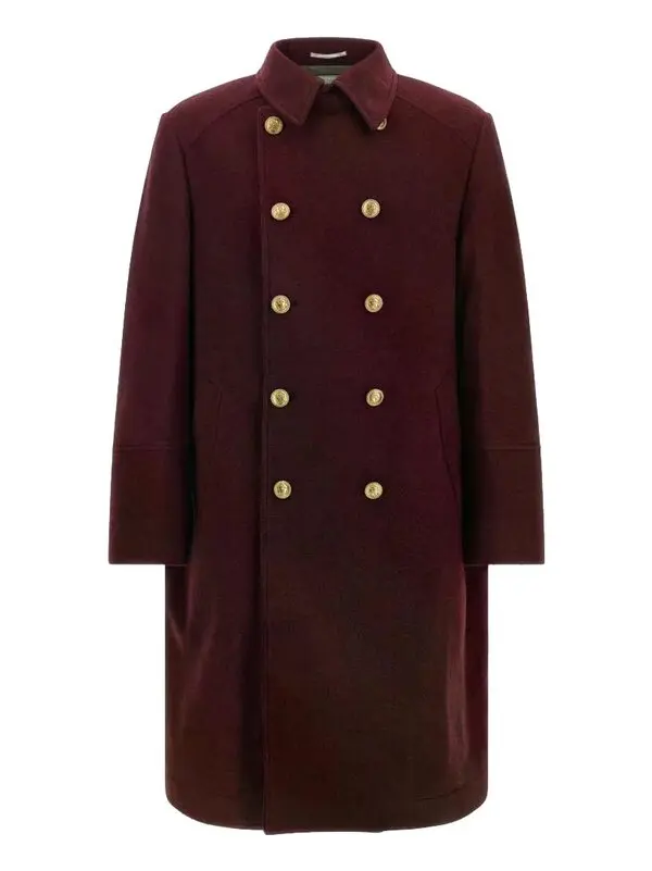 Brunello Cucinelli Double-breasted Coat - Red