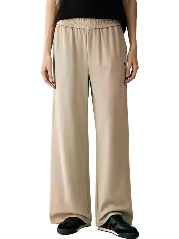 Karl Lagerfeld Logo-patch Side-stripe Track Pants - Neutrals