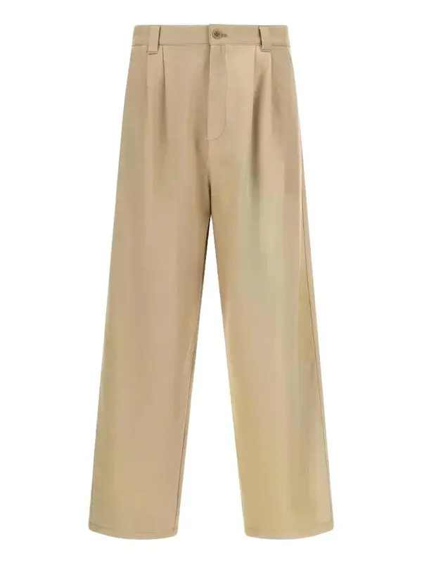A.p.c. Ricky Pleated Cotton Trousers - Neutrals