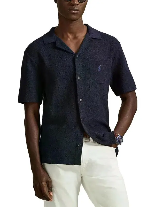 Polo Ralph Lauren Logo-embroidered Piqué Shirt - Blue