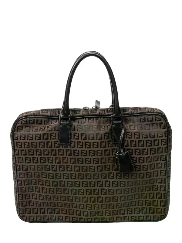Fendi Zucca Print Laptop Bag - Brown
