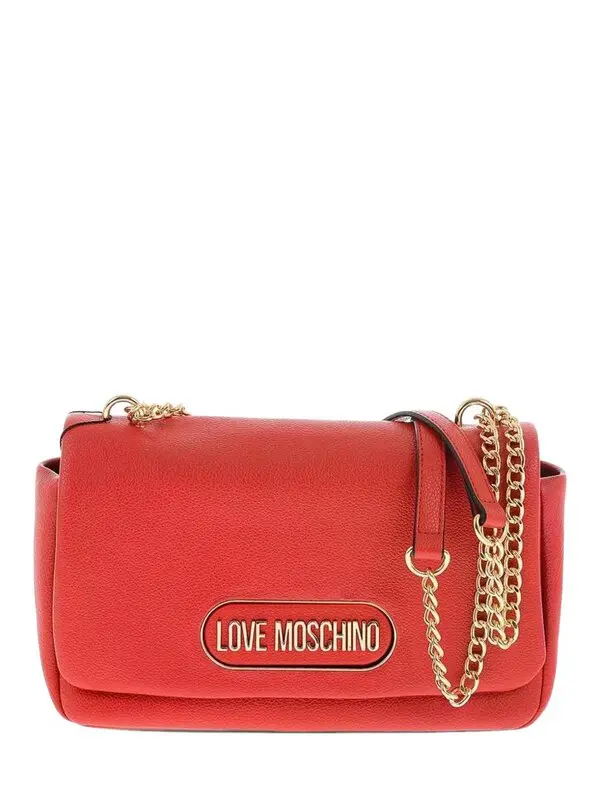 Moschino Logo-detail Shoulder Bag - Red