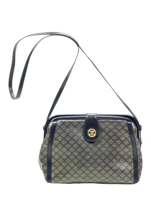 Celine Macadam Frame Shoulder Bag - Blue