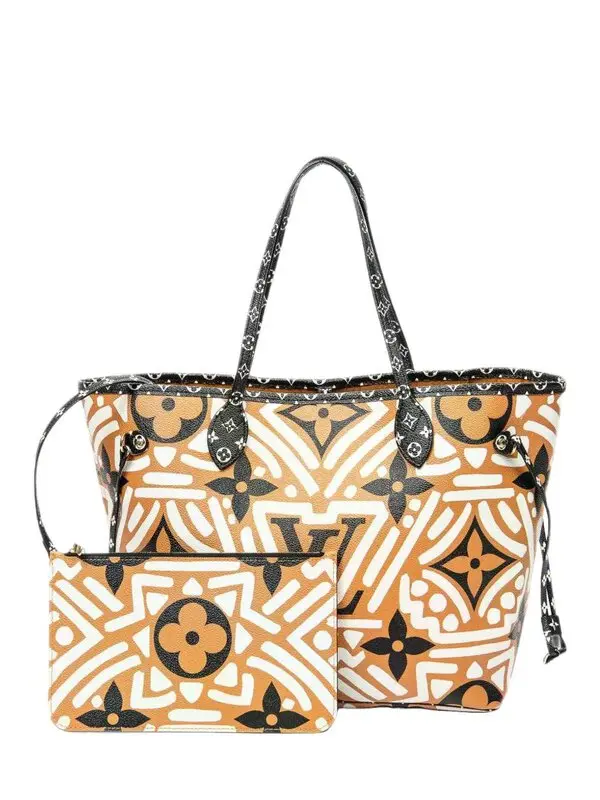 LOUIS VUITTON Mm Neverfull Giant Monogram Tote Bag - Orange