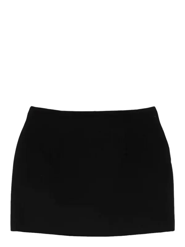 Wardrobe.NYC Concealed-zip Mini Skirt - Black