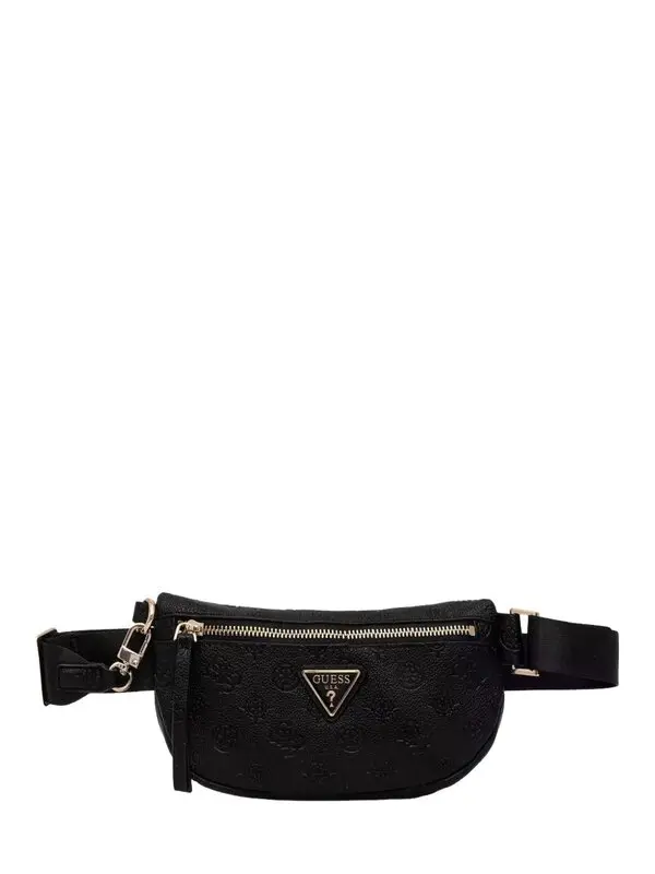 Guess Devon Logo-debossed Belt Bag - Black