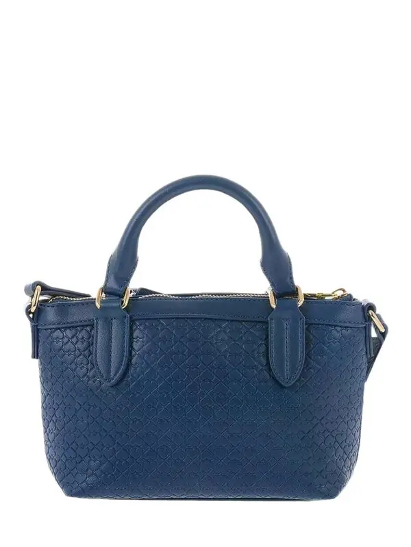 Moschino Valentina Heart-embossed Tote Bag - Blue