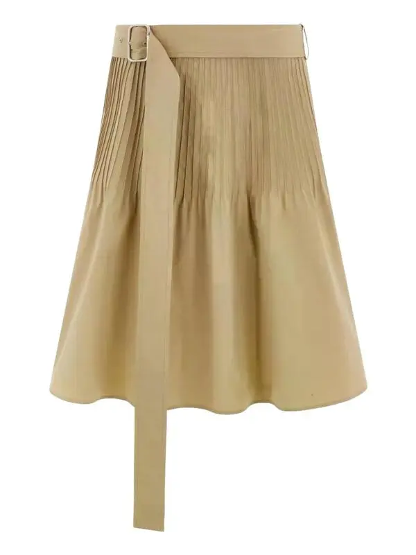 FERRAGAMO Skirt With Micro Detail - Neutrals