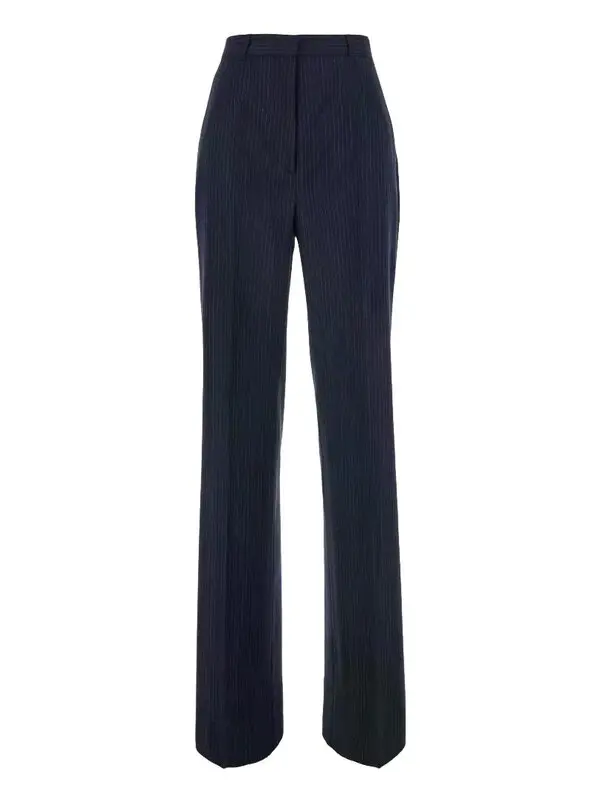 Max Mara Pinstripe-pattern Trousers - Blue