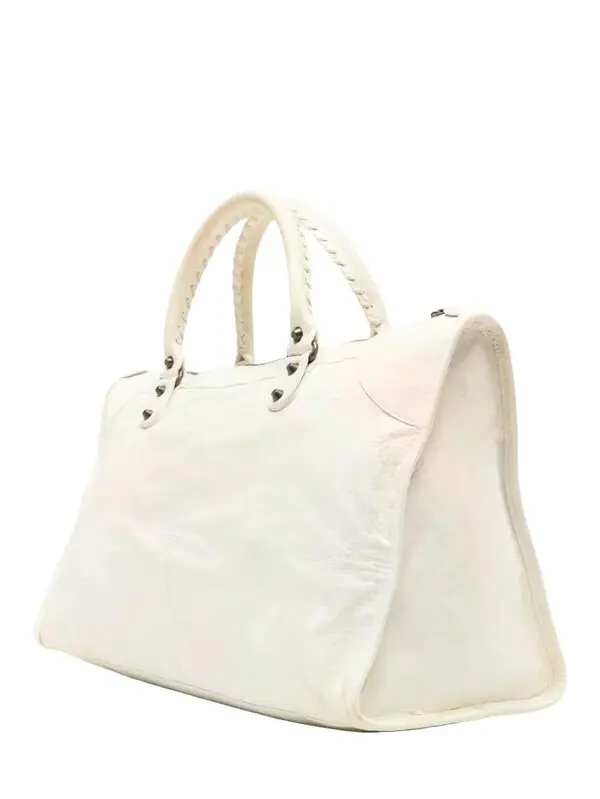 Balenciaga 2000s Large Le City Leather Tote Bag - Neutrals