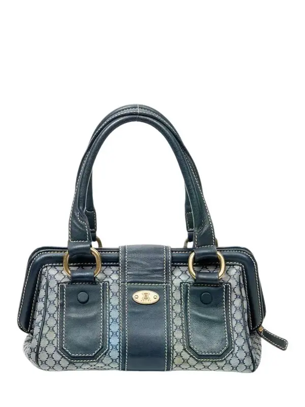 Celine Triomphe Canvas Tote Bag - Blue