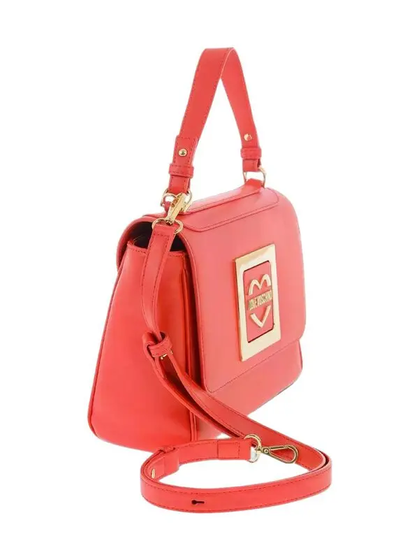 Moschino Logo-plaque Shoulder Bag - Red