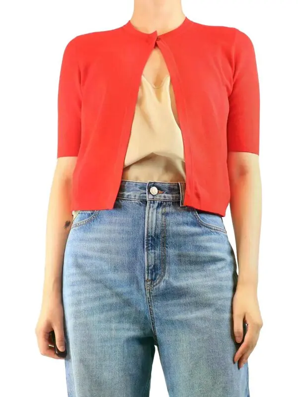 Akris Cropped Cardigan - Red