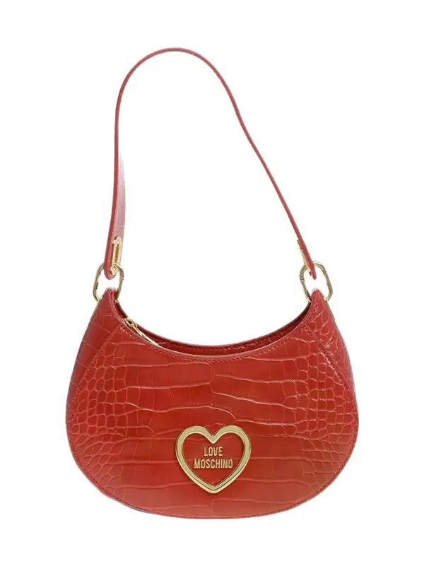 Moschino Logo-lettering Shoulder Bag - Red