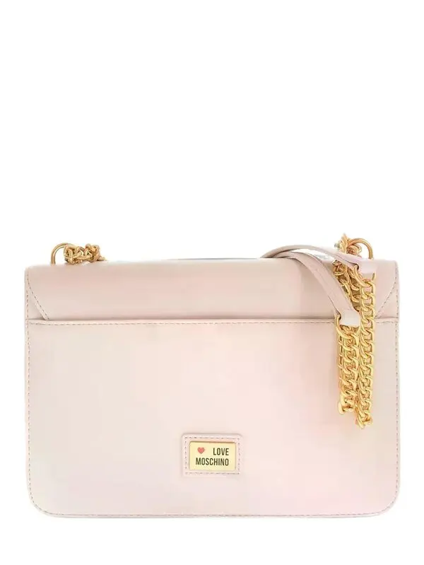 Moschino Heart-detail Shoulder Bag - Neutrals