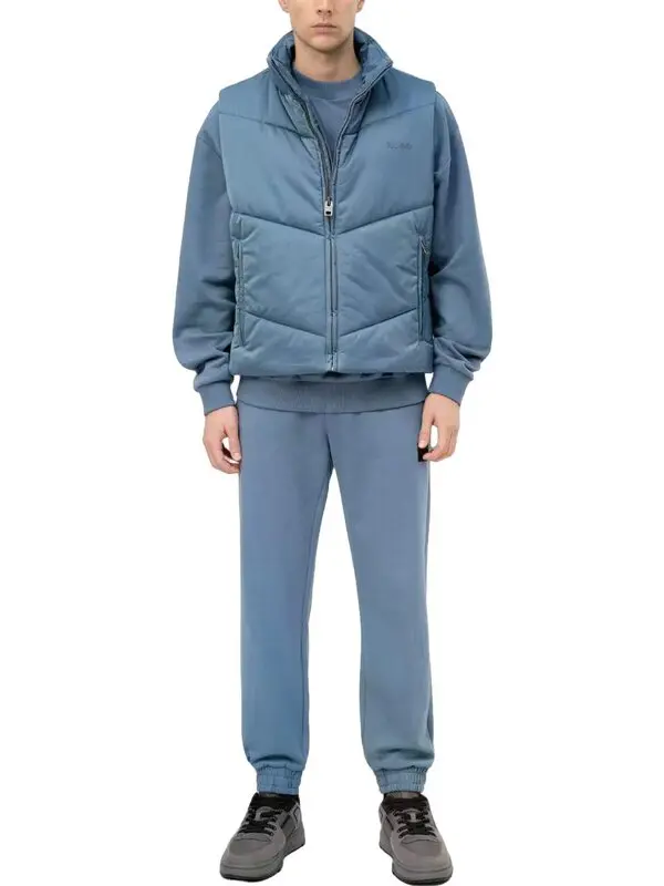 Hugo Quilted High-neck Gilet - Blue