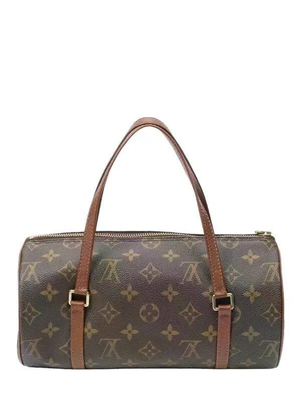 LOUIS VUITTON Papillon 26 Monogram Canvas Cylinder Tote Bag - Brown