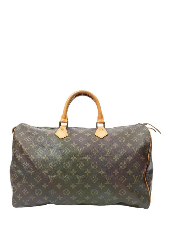 LOUIS VUITTON Monogram Speedy 40 Holdall Bag - Brown