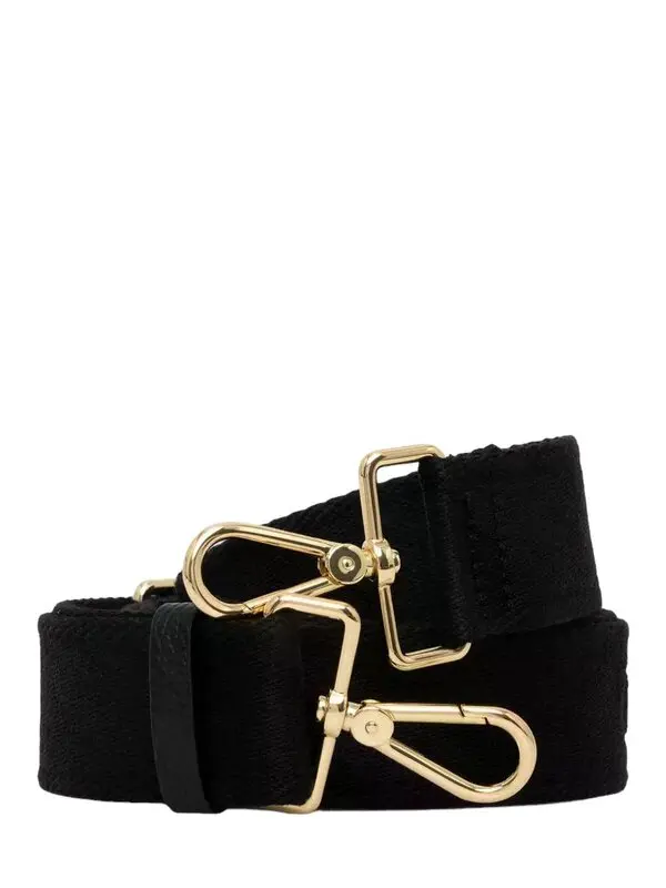 COCCINELLE Logo-embroidered Shoulder Strap - Black