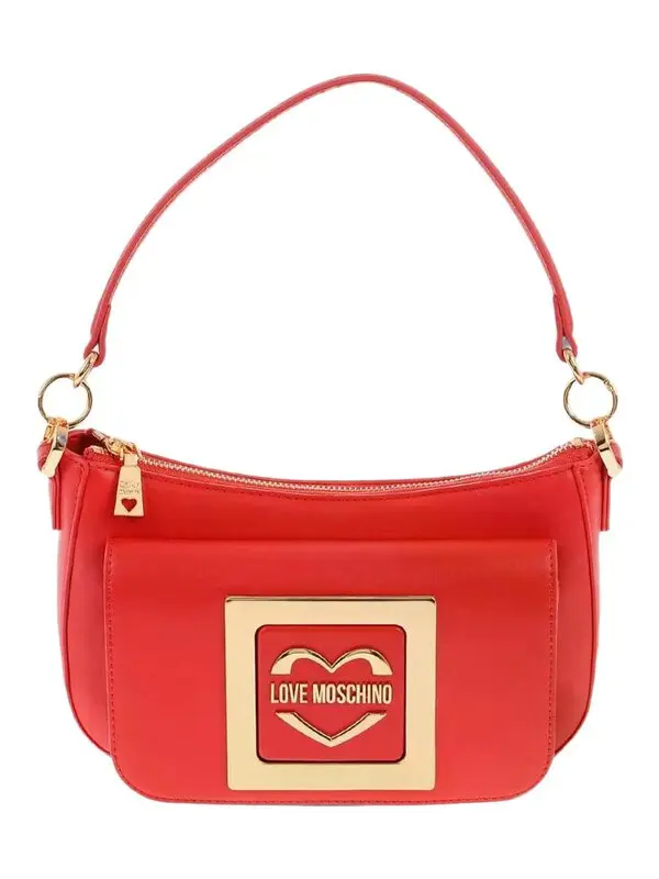 Moschino Logo-plaque Shoulder Bag - Red