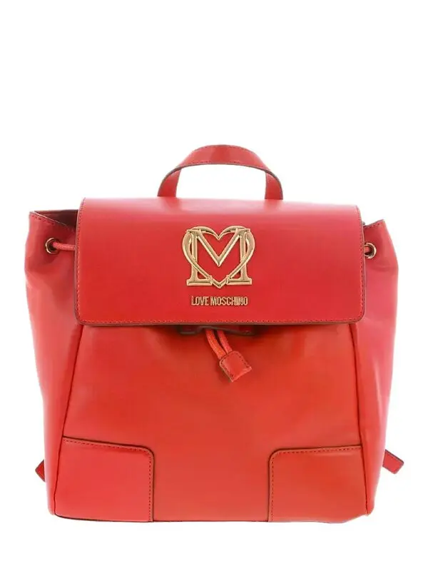 Moschino Logo-plaque Backpack - Red
