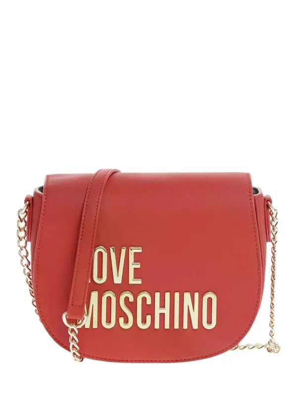 Moschino Logo-lettering Shoulder Bag - Red
