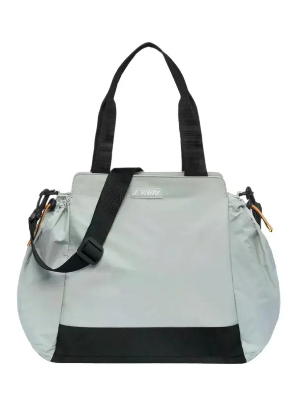 K-WAY Aisy Logo-patch Tote Bag - Blue