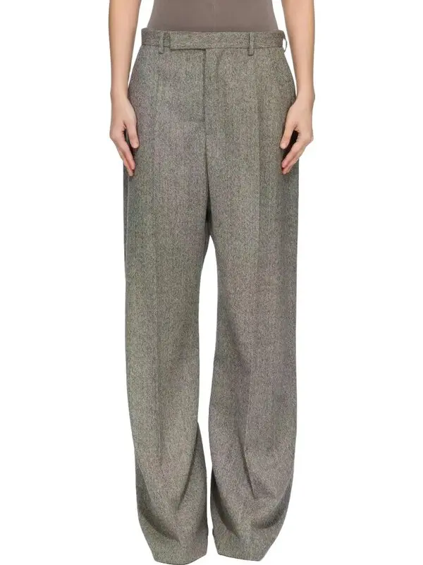 Rick Owens Tower Wide-tailored Trousers - Brown