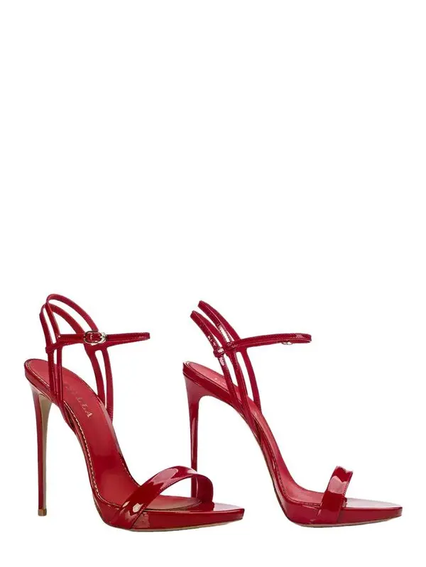 LE SILLA Gwen Leather Sandals - Red