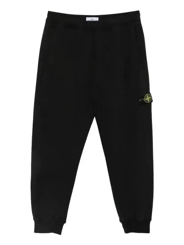 Stone Island Logo-patch Track Pants - Black