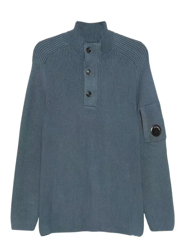 C.P. COMPANY Ribbed-knit Sweater - Blue