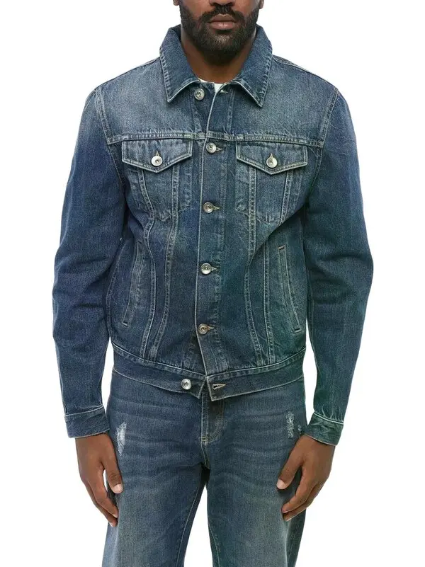 Brunello Cucinelli Flap-pocket Denim Jacket - Blue