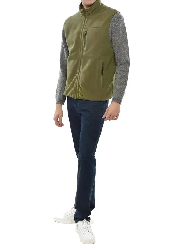 POLAR SKATE CO Fleece Sleeveless Gilet - Green
