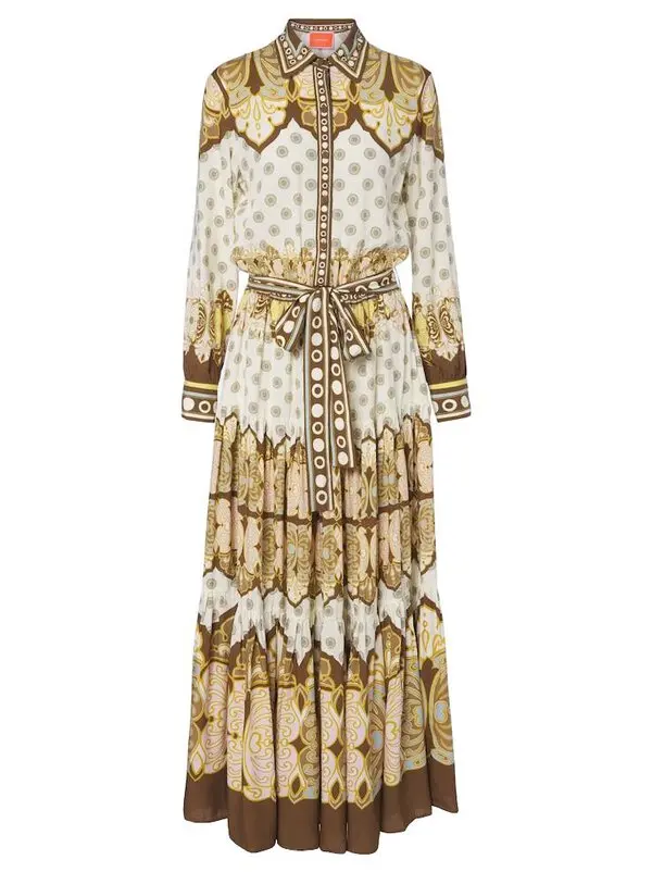 La DoubleJ Bellini Printed Voile Shirt Dress - Multicoloured