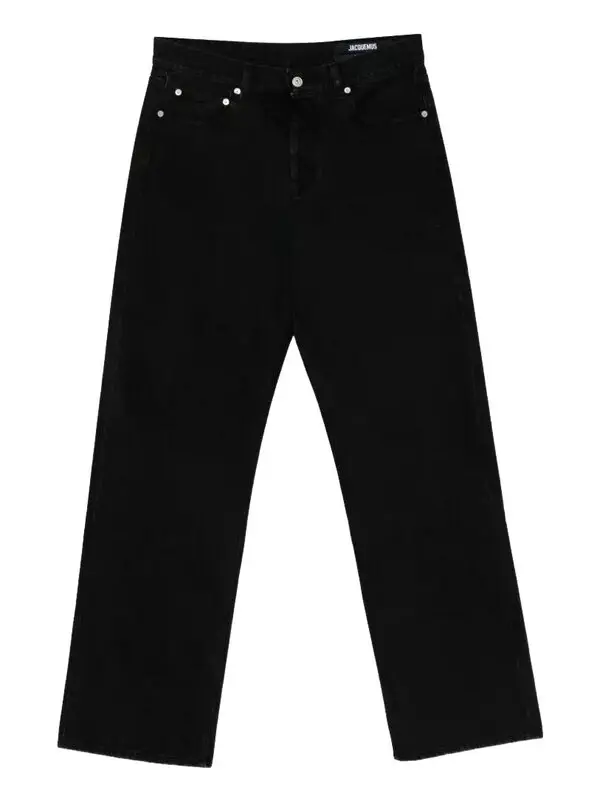 Jacquemus De-nimes Droit Straight-cut Jeans - Black