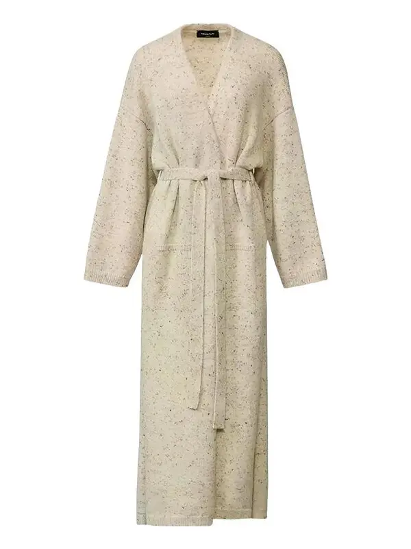 Fabiana Filippi Donegal Belted Flecked Cardigan - Neutrals