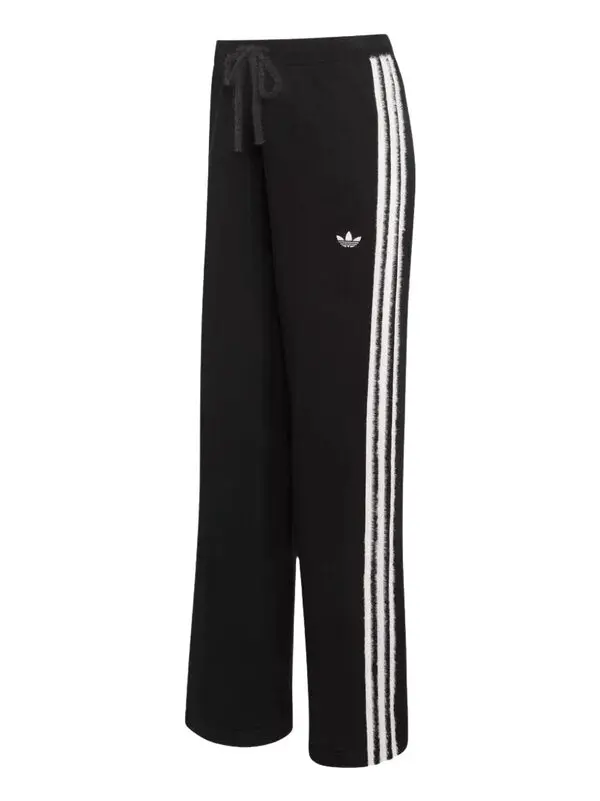 Adidas Firebird Logo-embroidered Side-stripe Track Pants - Black