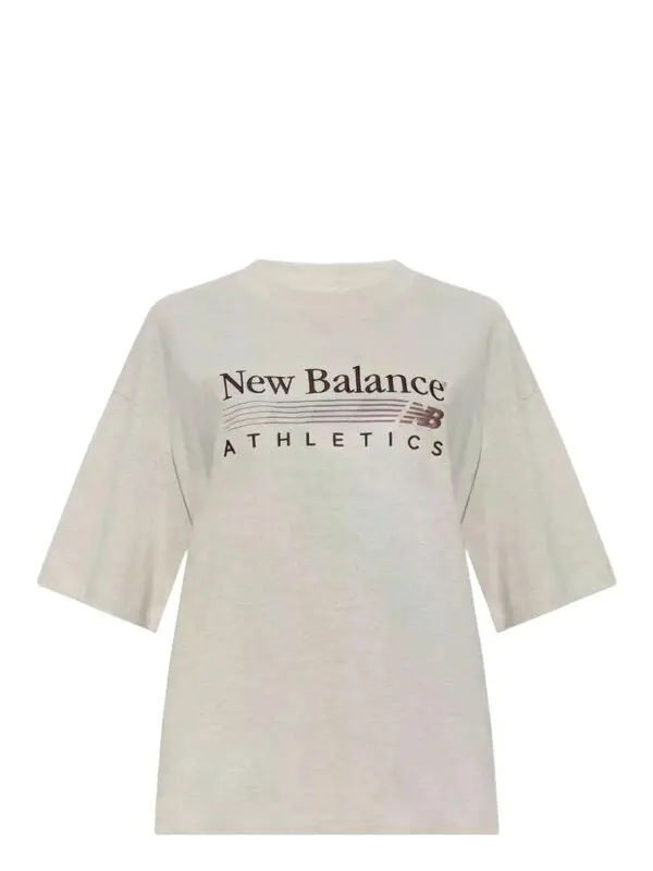 NEW BALANCE Trackside Logo-print T-shirt - Neutrals