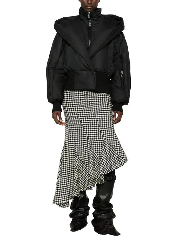 Attico High-collar Padded Jacket - Black