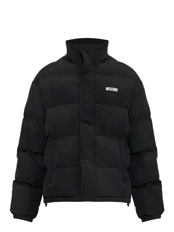 Moschino X Smiley Quilted Puffer Jacket - Black