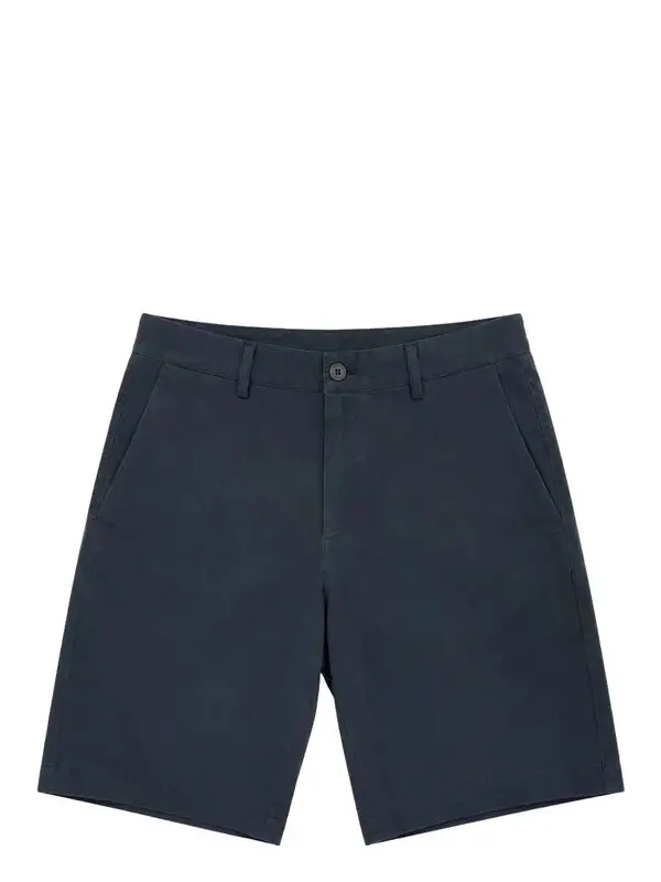 Seventy Gabardine Cotton Chino Shorts - Blue