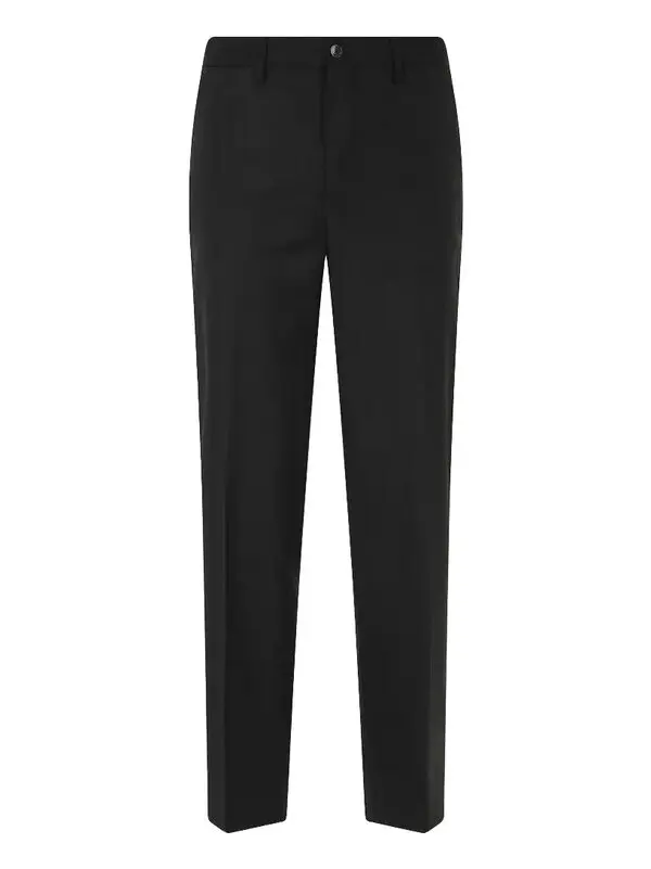 BRIGLIA 1949 Pressed-crease Tailored Trousers - Black