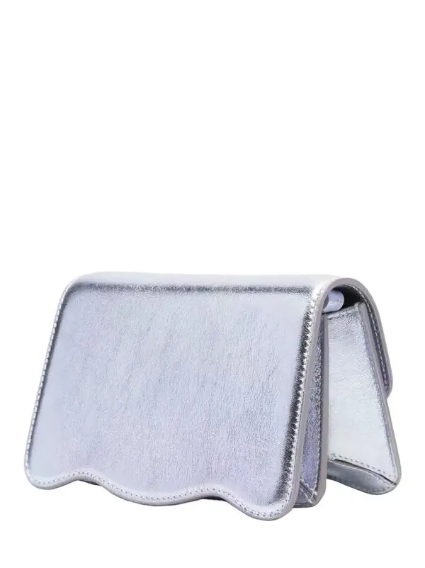 Palm Angels Palm Beach Metallic-effect Shoulder Bag - Silver